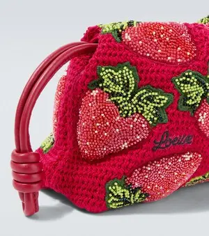 Loewe Paula's Ibiza Flamenco Mini Beaded Clutch