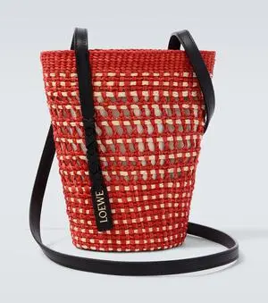 Loewe Paula's Ibiza Raffia Shoulder Bag - Orange