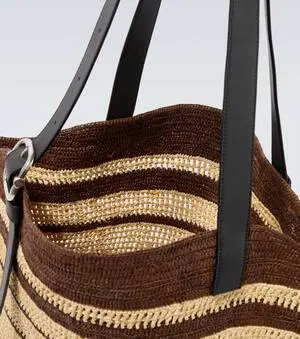 Loewe Paula's Ibiza Loop Raffia Basket Bag - Beige