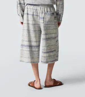 Loewe Paula's Ibiza Denim Jacquard Shorts