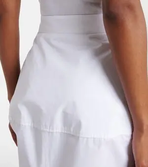 RÓHE Cotton Poplin Midi Skirt