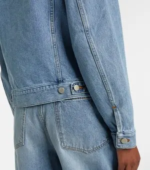 RÓHE Suede-trimmed Denim Jacket