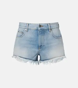 Loewe Paula's Ibiza Anagram Denim Shorts - Blue