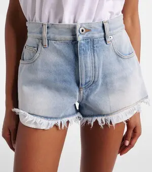Loewe Paula's Ibiza Anagram Denim Shorts - Blue