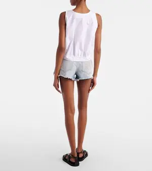 Loewe Paula's Ibiza Anagram Denim Shorts - Blue