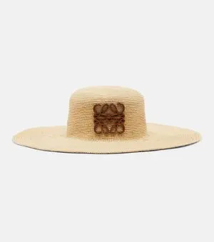 Loewe Paula's Ibiza Anagram Raffia Sun Hat - Beige