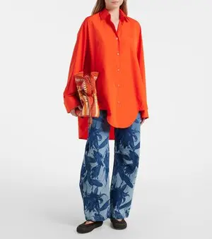 Loewe Paula's Ibiza Cotton Poplin Shirt - Orange