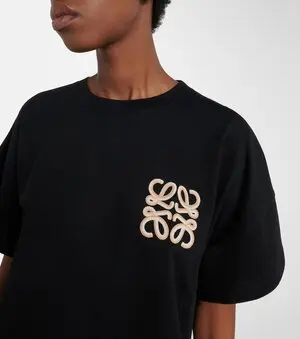 Loewe Paula's Ibiza Anagram Cotton T-shirt - Black