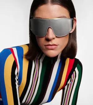 Loewe Signature Shield Sunglasses - Silver