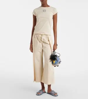 Loewe Paula's Ibiza Anagram Cotton T-shirt - Beige