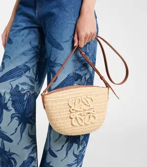 Loewe Paula's Ibiza Eclipse Raffia Crossbody Bag - Beige