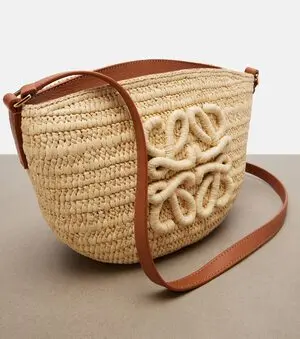 Loewe Paula's Ibiza Eclipse Raffia Crossbody Bag - Beige