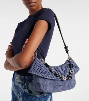 Loewe Paula's Ibiza Ola Medium Shoulder Bag - Blue