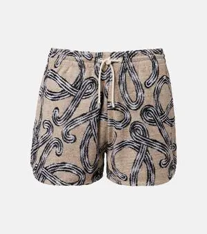 Loewe Paula's Ibiza Anagram Cotton-blend Shorts