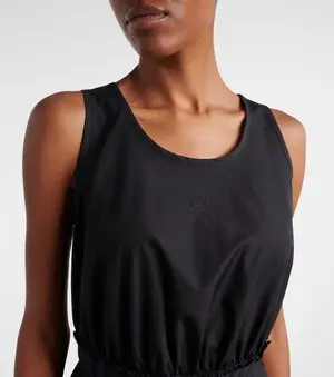Loewe Paula's Ibiza Cotton Poplin Minidress - Black
