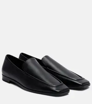 A.emery Lane Leather Loafers - Black