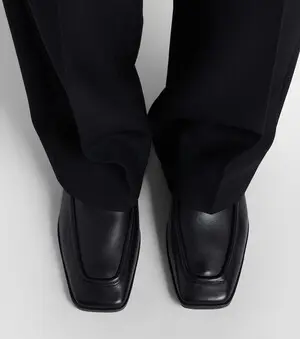 A.emery Lane Leather Loafers - Black