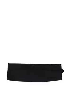 Canali Layered Cummerbund - Black