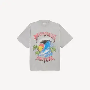 Balenciaga Vintage Surfer Oversized T-shirt - Grey