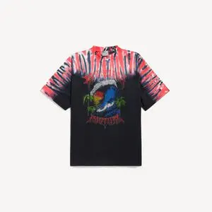 Balenciaga Extreme Tie Dye Medium Fit T-shirt - Black