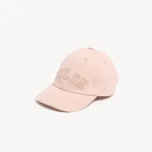 Chloé Cotton Denim Signature Cap - Timid Pink