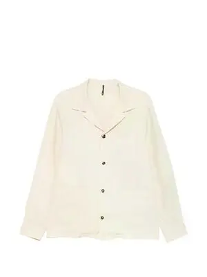 DELL'OGLIO Button Linen Shirt