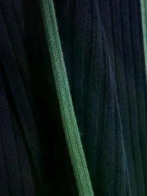 DELL'OGLIO Cashmere Ribbed Knit Scarf