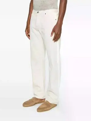 AMARANTO Five-pocket Straight Leg Jeans
