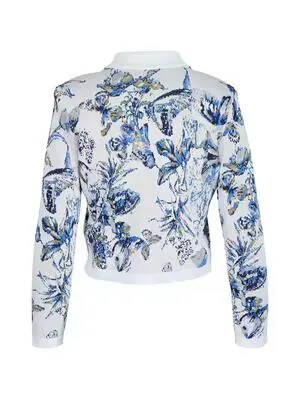 L'Agence Osiris Floral-print Cardigan