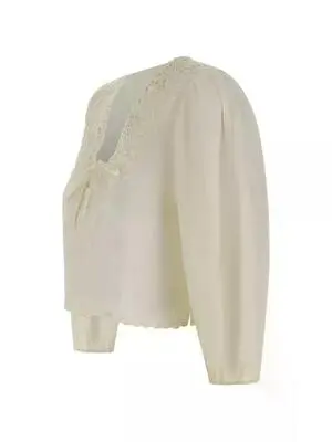 BOSS Openwork-embroidered Blouse