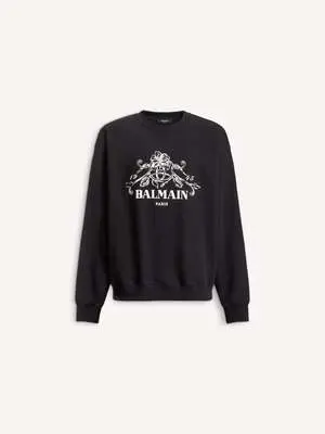 Balmain Printed Vine Sweatshirt - Black