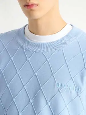 Balmain Vintage Knit Jumper - Blue
