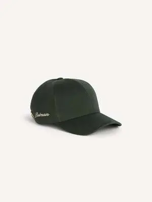 Balmain Washed Cotton Cap - Khaki