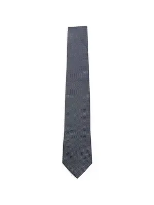 DELL'OGLIO Patterned Neck Tie - Blue