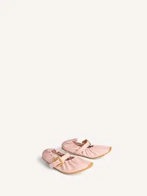 Balmain Anthem Leather Ballet Flats - Pink