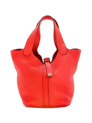 Hermès Picotin Lock Bag Clemence Pm - Red