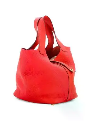 Hermès Picotin Lock Bag Clemence Pm - Red