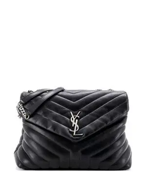 Saint Laurent Loulou Matelasse Chevron Leather Medium Shoulder Bag