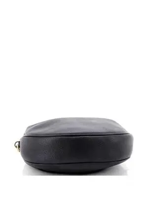 Celine Lulu Leather Teen Hobo Bag - Black