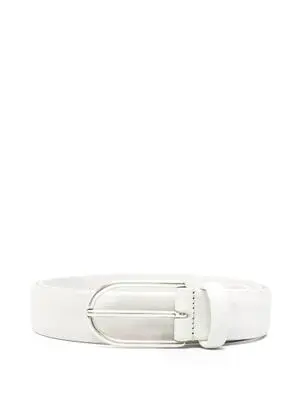 DELL'OGLIO Adjustable-fit Belt - White