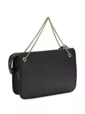 Etro Braided-trim Leather Crossbody Bag