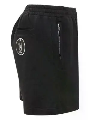 14BROS Cotton Track Shorts With Embroidered Logo