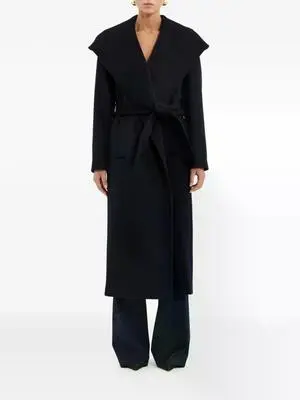 Rebecca Vallance Bower Belted Wool Coat - Blue