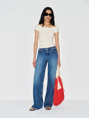 REFORMATION Florence Knit Top - Ivory