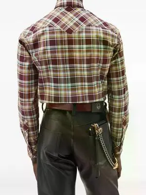 Versace Checked Cotton-poplin Slim Shirt