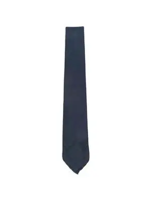 DELL'OGLIO Martin Textured-finish Tie - Blue