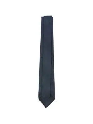 DELL'OGLIO Martin Textured-finish Tie - Blue