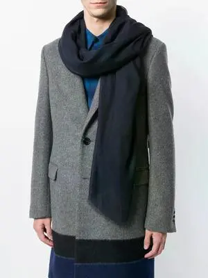 DELL'OGLIO Plain Scarf - Blue