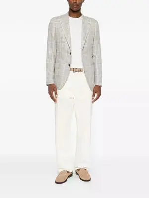 Tagliatore Check-pattern Blazer - Neutrals