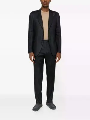 Tagliatore Peak-lapel Single-breasted Suit - Blue